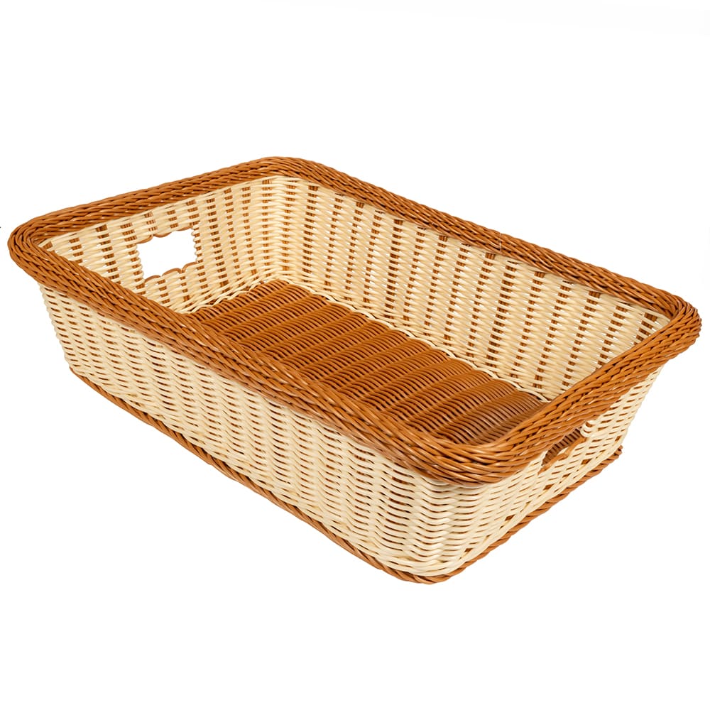 GET Rectangular Bread & Bun Basket, 22" x 15 1/2", Polypropylene, Two ...