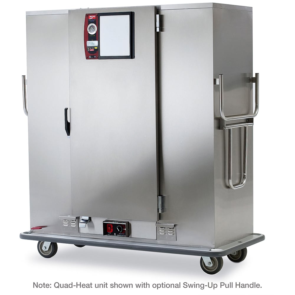 Metro MBQ-180 Heated Banquet Cart - (180) Plate Capacity, Stainless, 120v