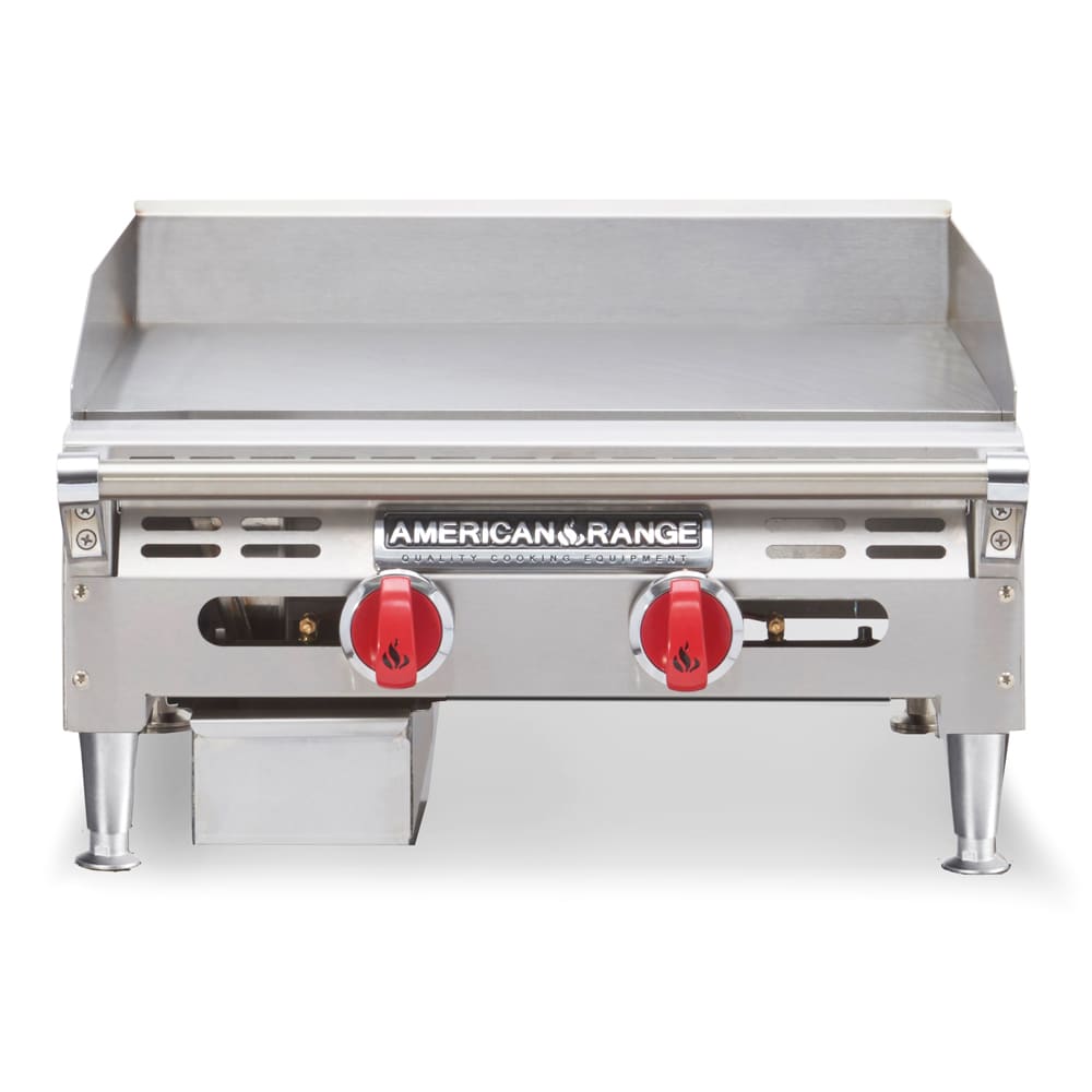 American Range AETG-24 24" Gas Griddle w/ Thermostatic Controls - 3/4 ...