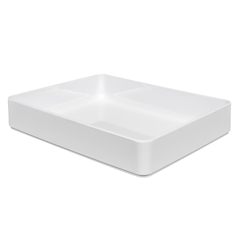 GET 15 3/4" Rectangular Serving Bowl w/ 7 3/5 qt Capacity, Melamine ...