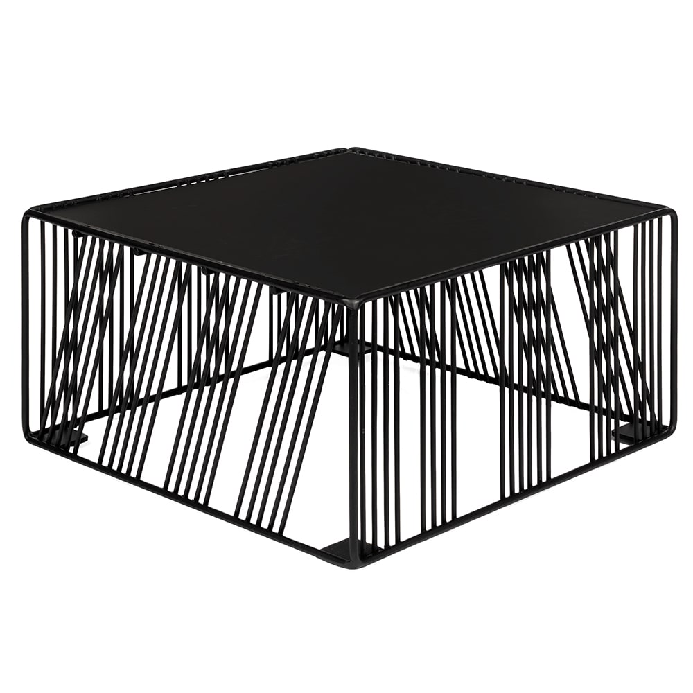 Cal-Mil 432-6-13 12" Square Display Riser - 6"H, Wire, Black