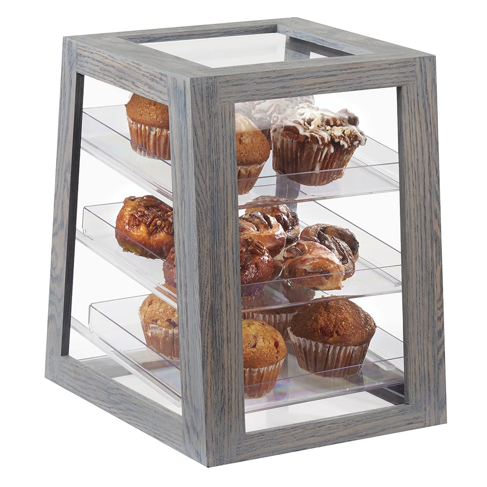 Cal-Mil 3830-83 3 Tier Pastry Display Case w/ Rear Doors - Plastic Case ...