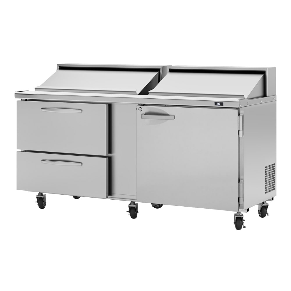 Turbo Air PST-72-D2R(L)-N 72 5/8" PRO Series Sandwich/Salad Prep Table ...