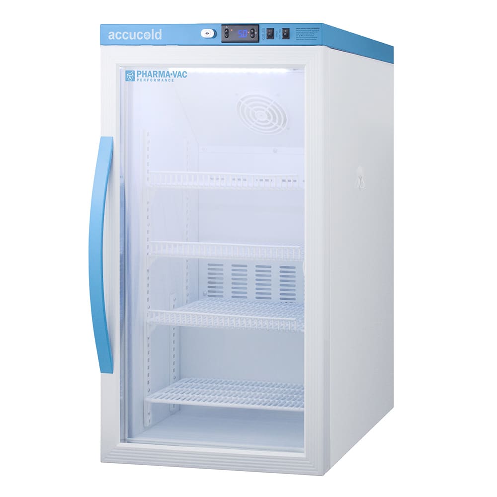 Accucold 3 cu ft Undercounter Pharma-Vac Medical Refrigerator w/ Glass ...