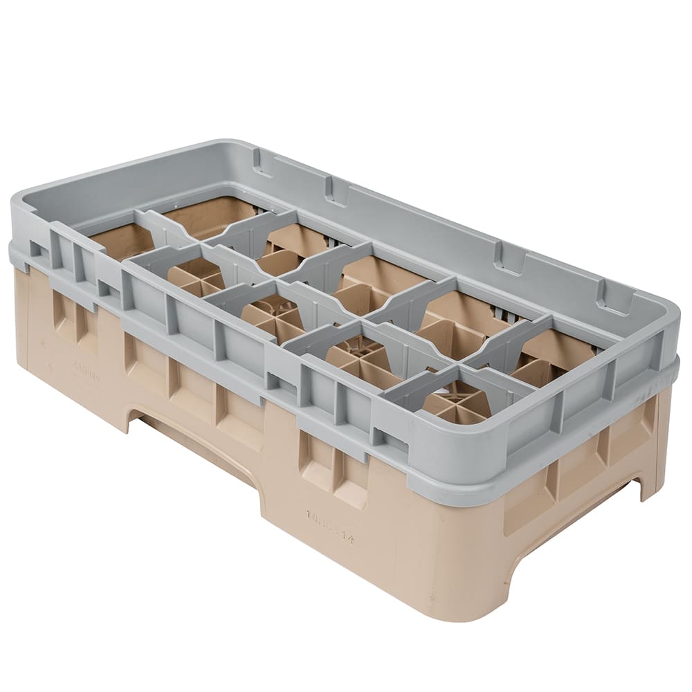 Cambro 10HC414184 Camrack Cup Rack with Extender - 10 Compartment, Half ...