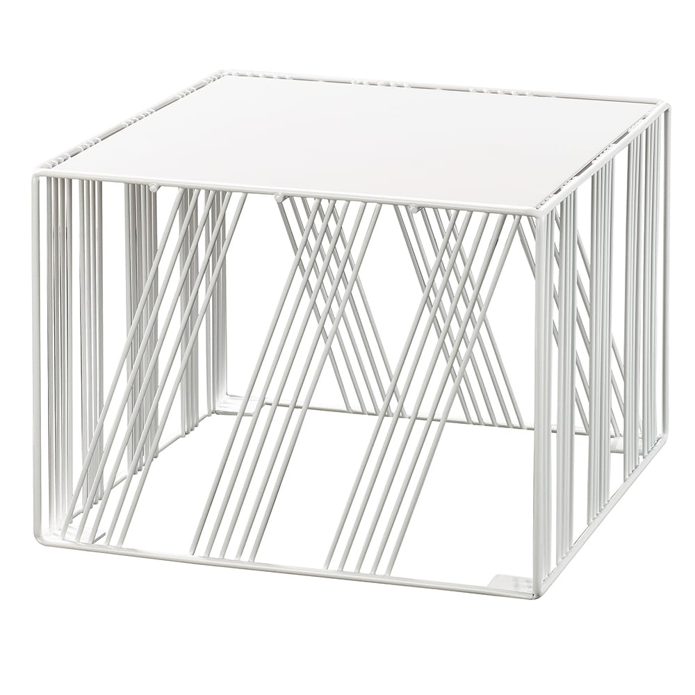 Cal-Mil 432-9-15 12" Square Portland Riser - 9"H, Wire, White