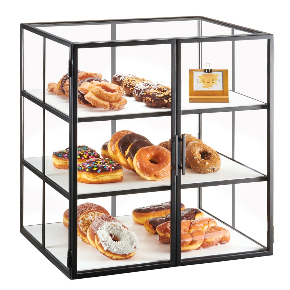 Cal-Mil 22021-13 3 Tier Pastry Display Case w/ Swing Doors - 21"W x 18 ...
