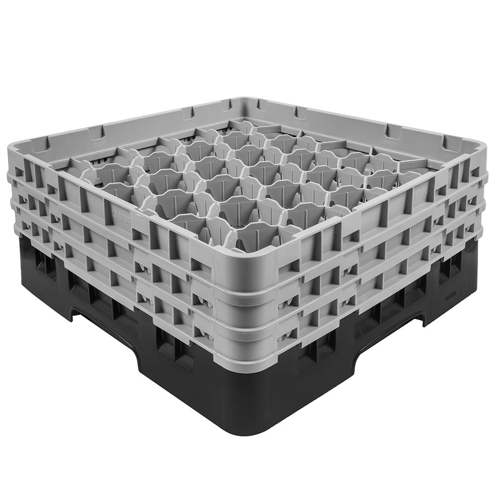 Cambro 30S638110 Camrack® Glass Rack w/ (30) Compartments - (3) Gray ...