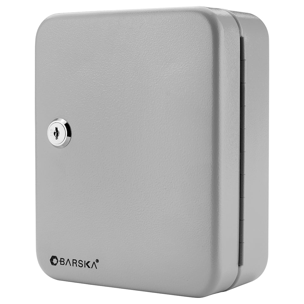 Barska 20 Key Cabinet w/ Key Lock - Steel, Gray (CB12482)