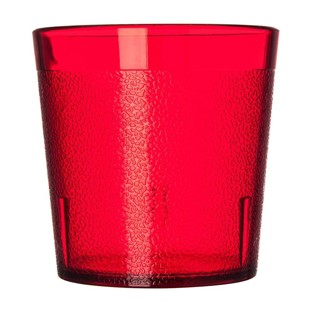 Carlisle 9-oz Stackable Tumbler - Plastic, Ruby (552910)