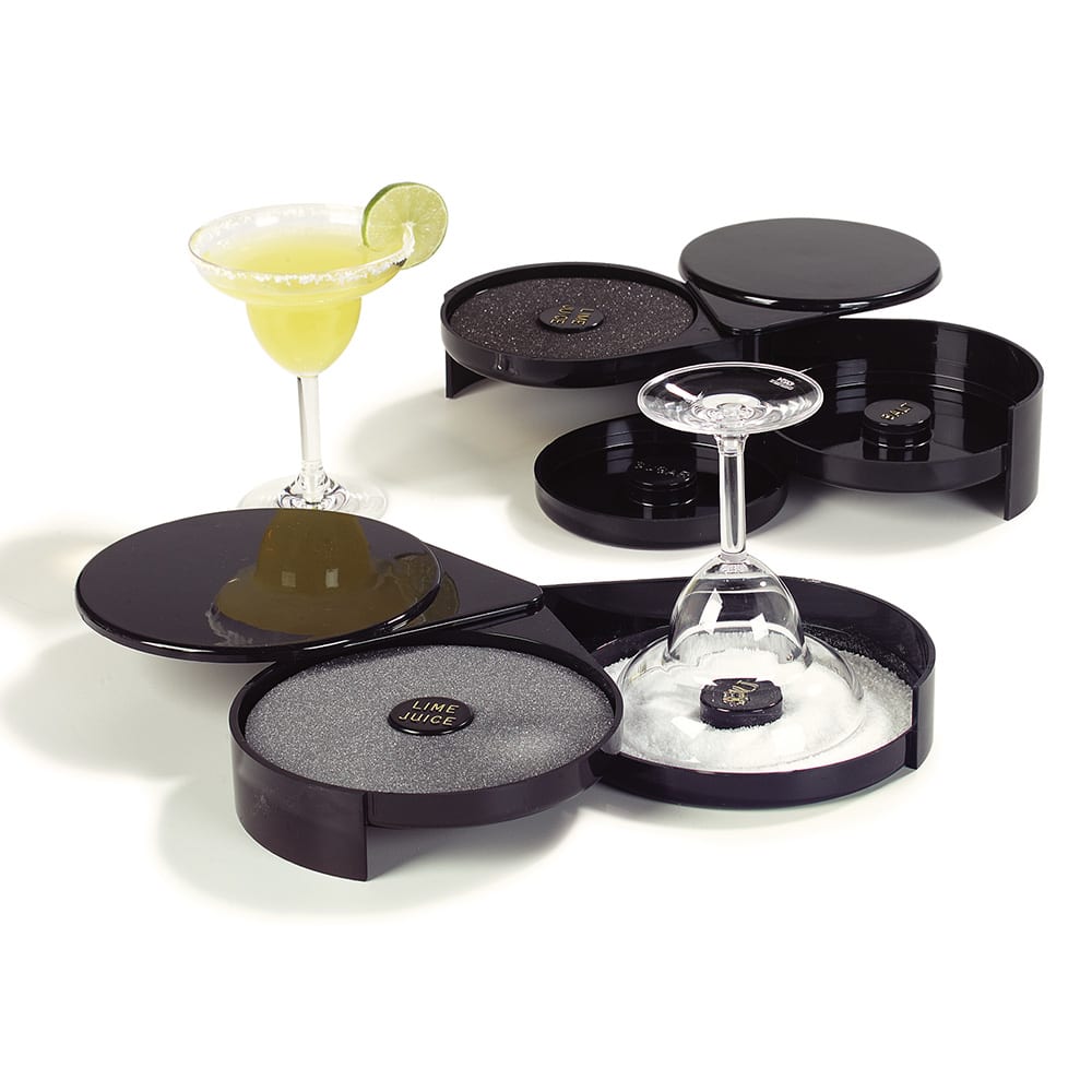 Carlisle 2 Tier Glass Rimmer w/ 6 1/4" Round Swing Trays, Acrylic ...