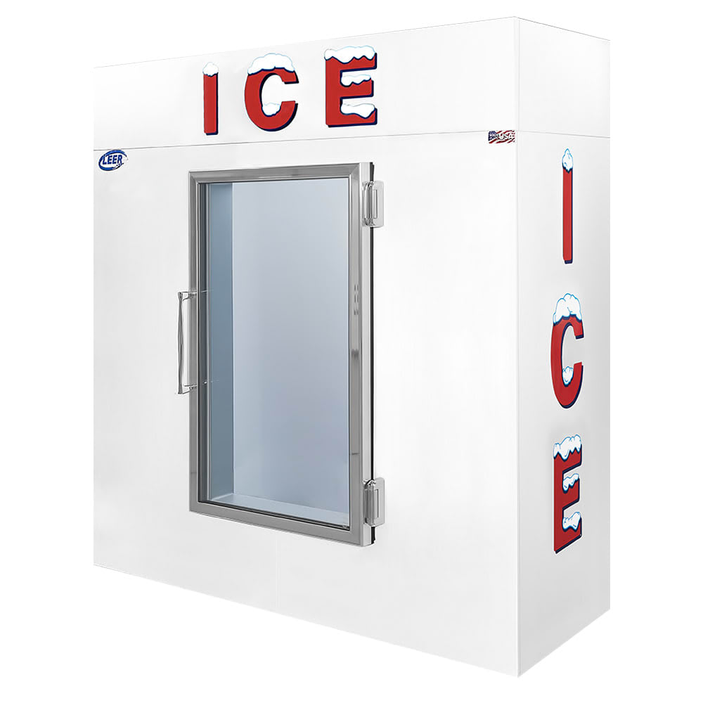 Leer L065UCGP 64" Indoor Ice Merchandiser w/ (145) 10 lb Bag Capacity ...