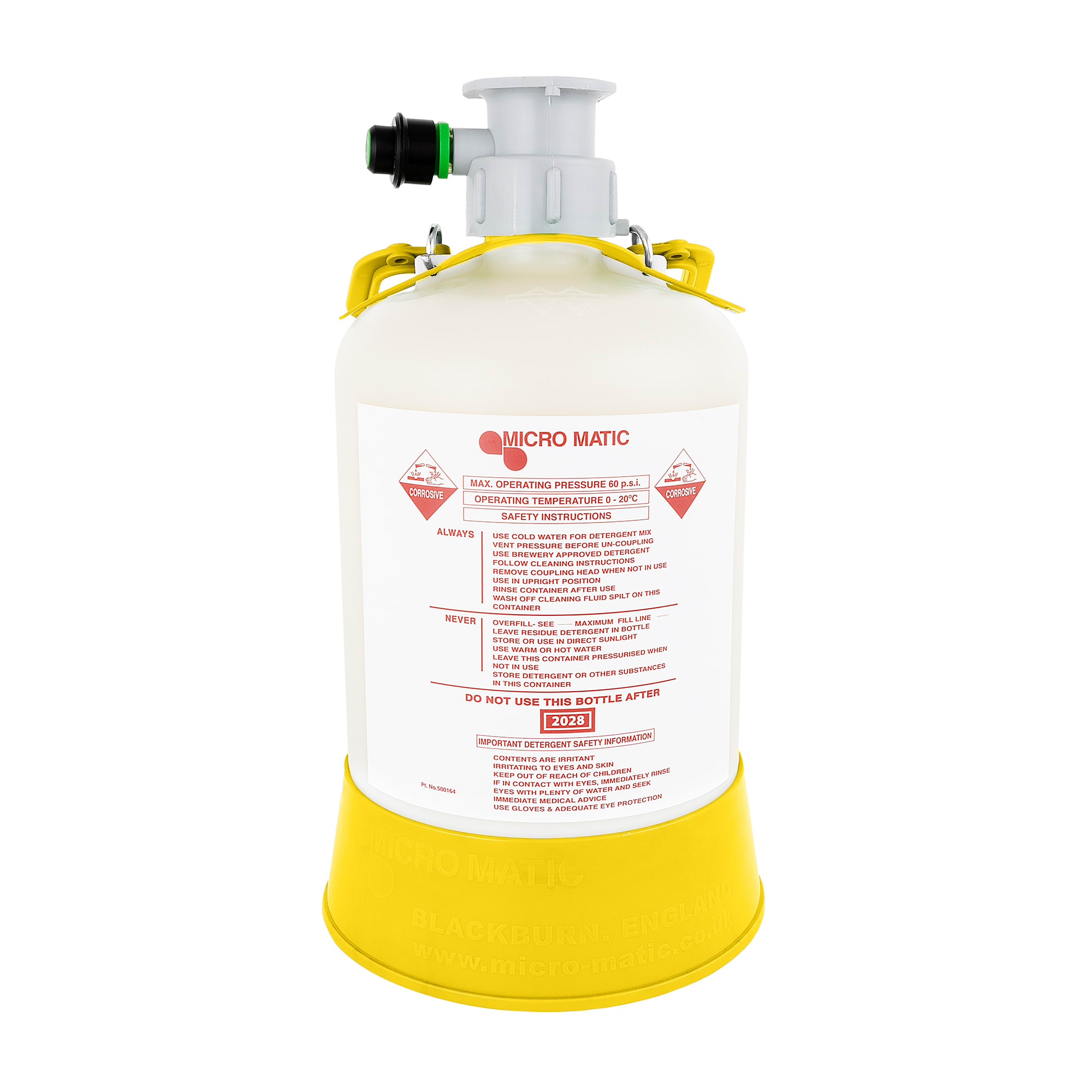 Micro Matic M5-808033 1 1/3 gal "S" System Cleaning Bottle Kit