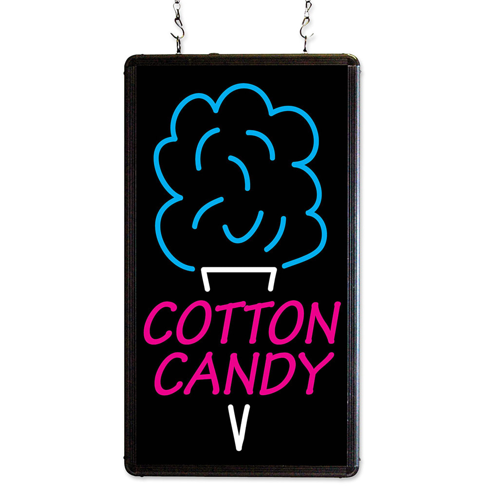 Winco 92005 LED Hanging "Cotton Candy" Sign w/ 3 ft Chains - Aluminum ...