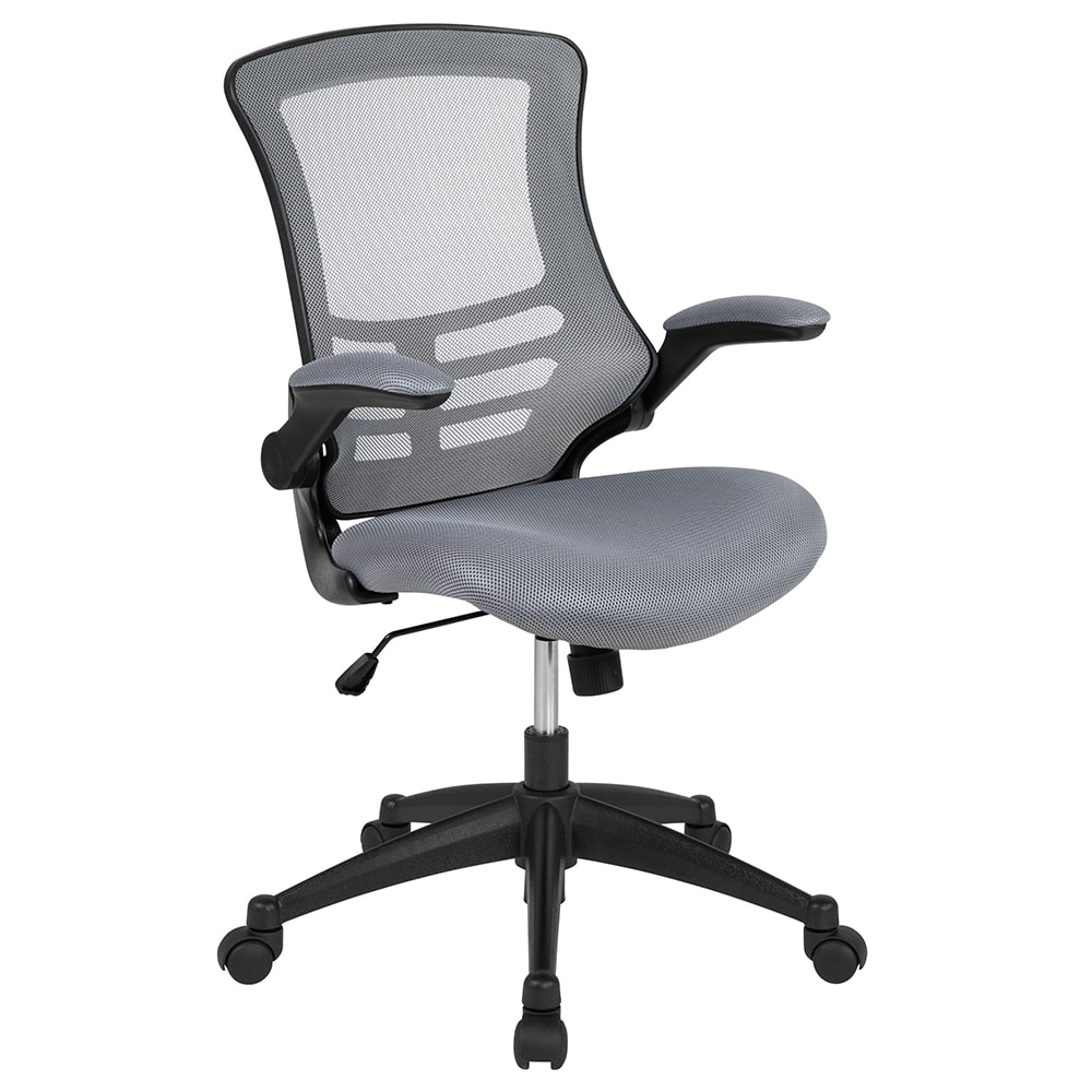 Flash Furniture BL-X-5M-DKGY-GG Swivel Drafting Chair w/ Dark Gray Mesh ...