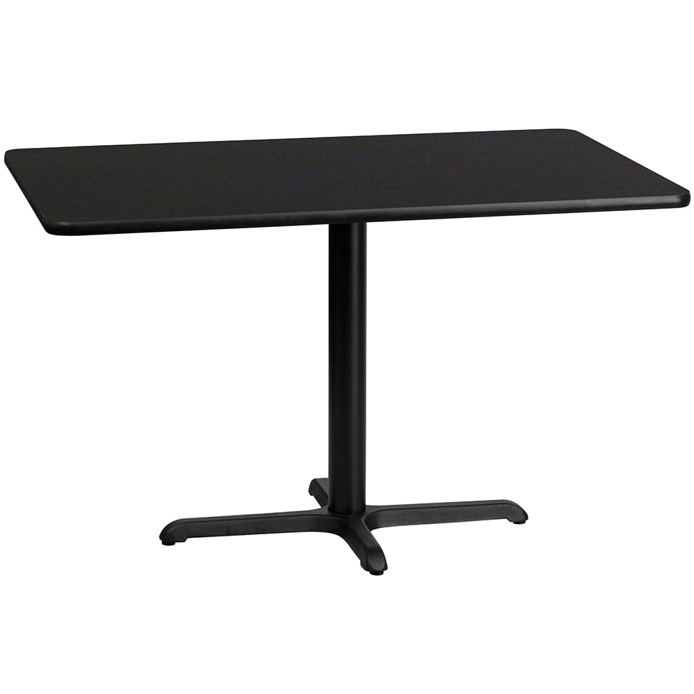 Flash Furniture XU-BLKTB-3048-T2230-GG Rectangular Dining Height Table ...