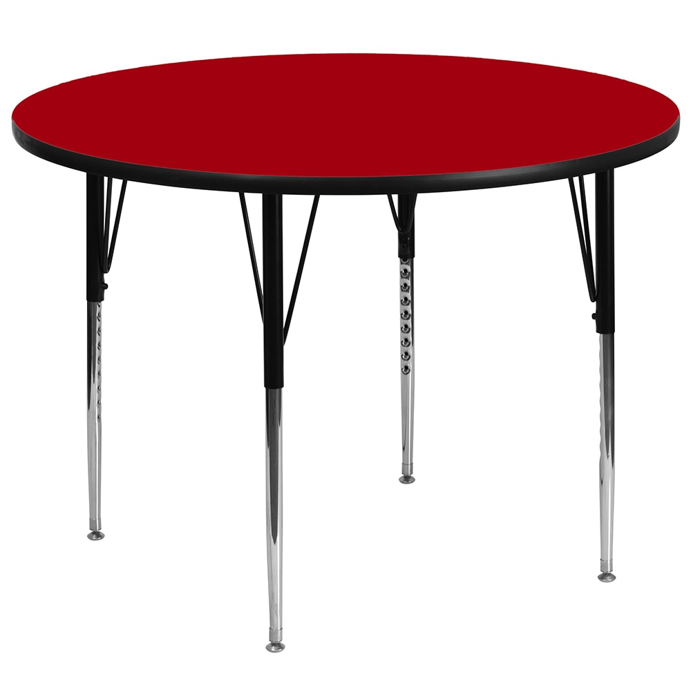 Flash Furniture XU-A60-RND-RED-T-A-GG 60" Round Activity Table ...