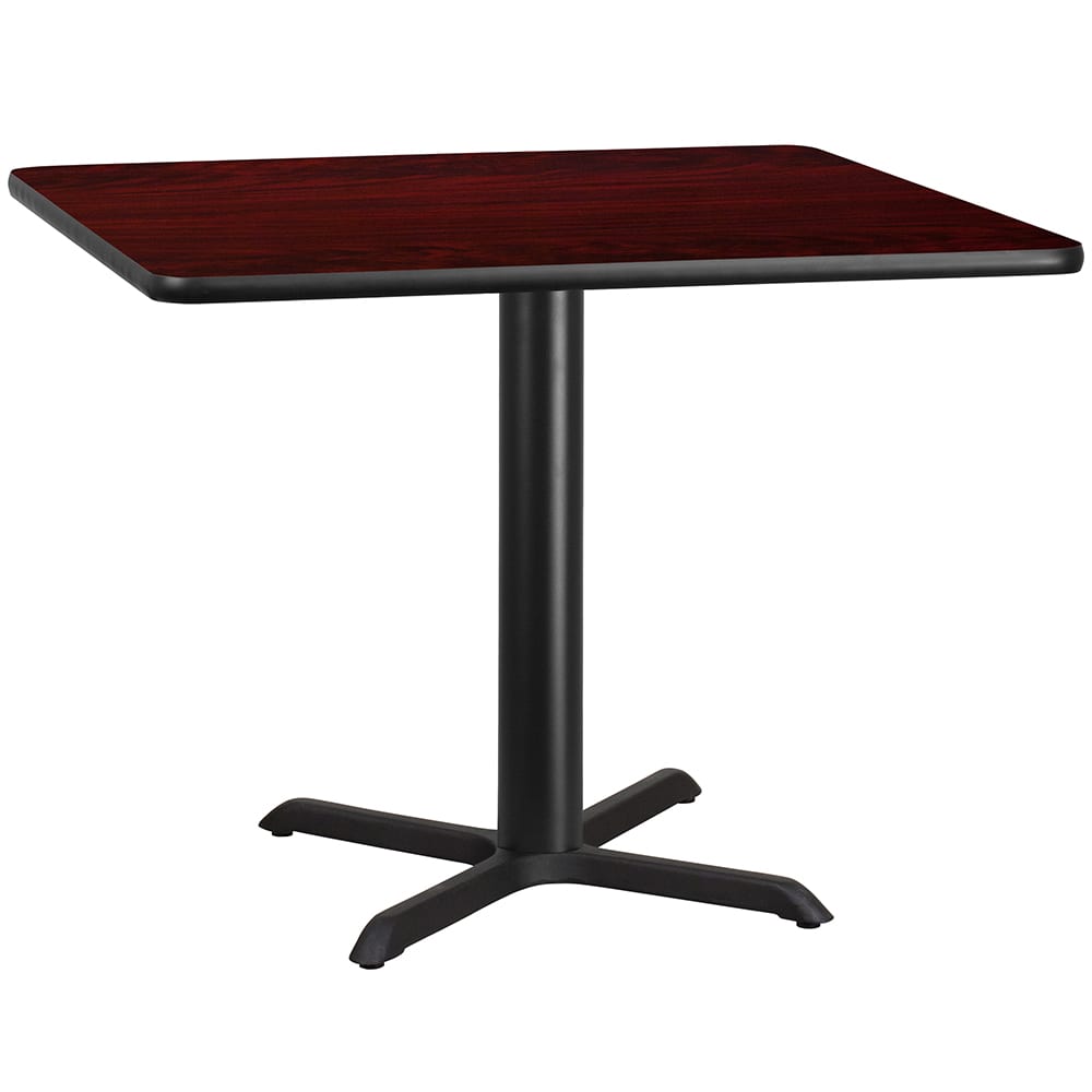Flash Furniture XU-MAHTB-4242-T3333-GG 42" Square Dining Height Table w ...