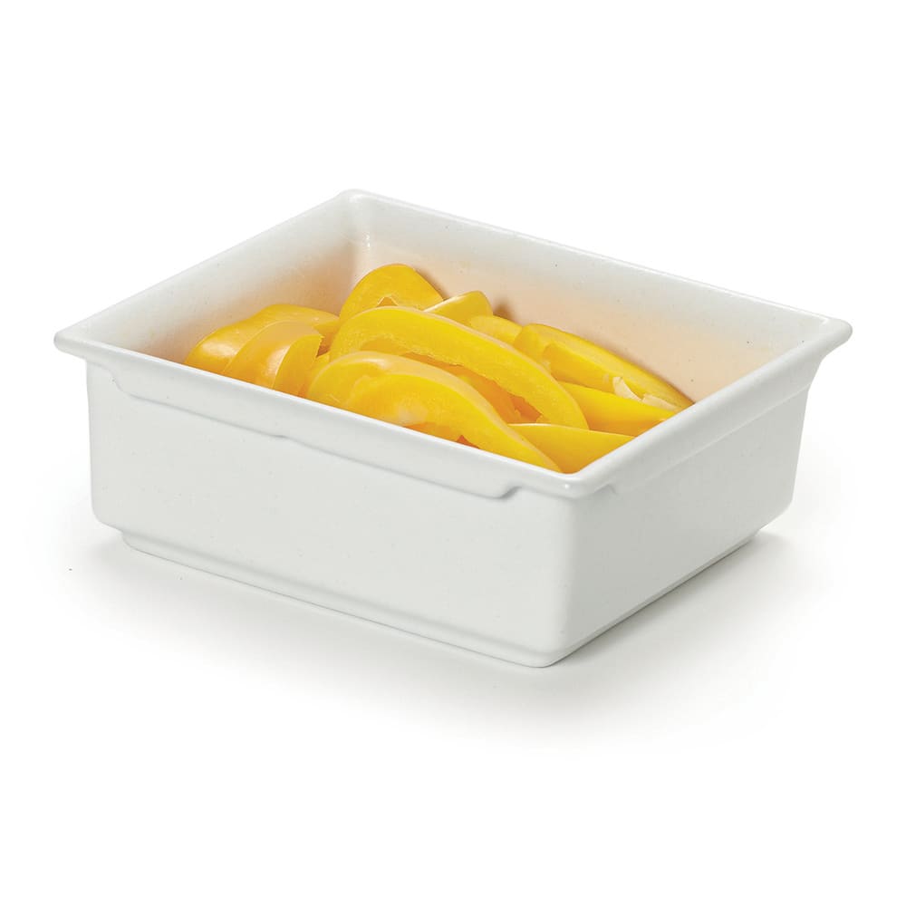 Bugambilia 2 1/2"D Sixth Size Food Pan - Resin Coated Aluminum, White ...