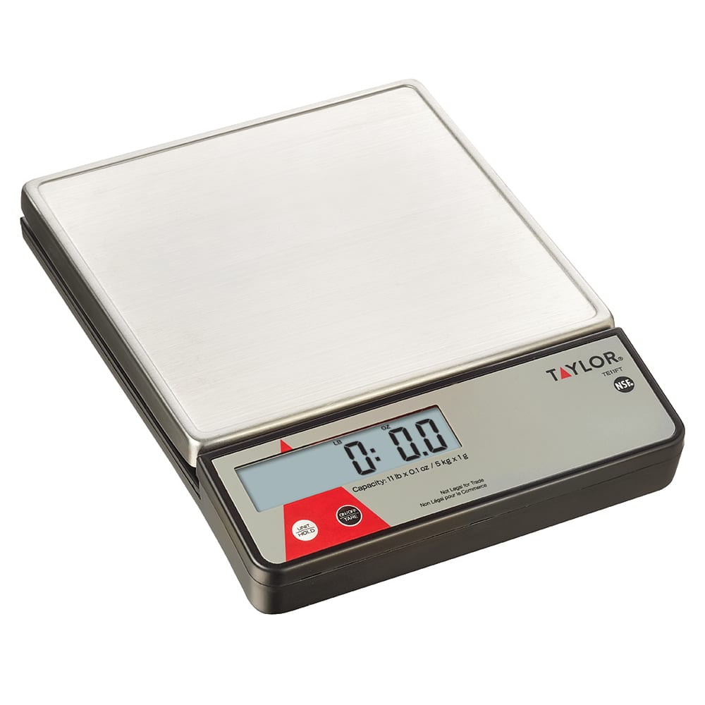Taylor TE11 Digital Portion Control Scale w/ Stainless Steel Platform ...