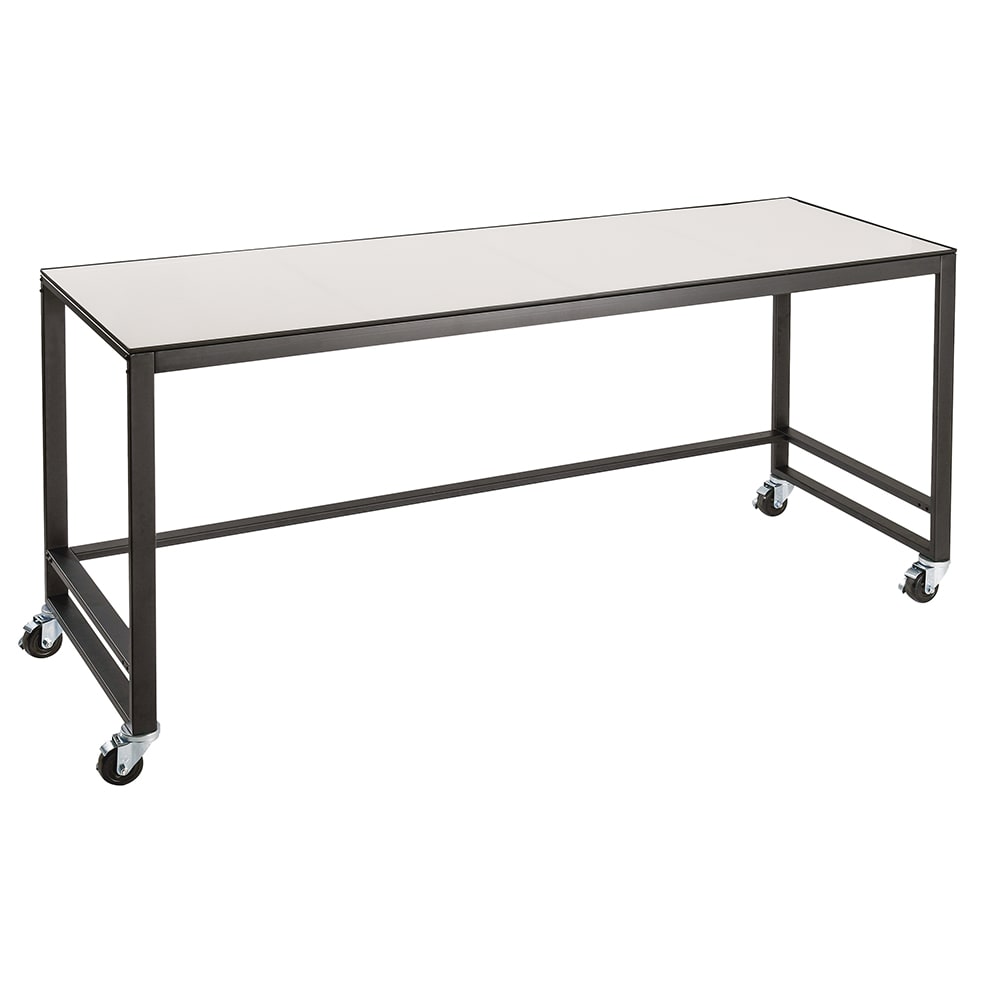 Cal-Mil 22340-72-15 Merchandising Table w/ White Top & Metal Frame - 72 ...