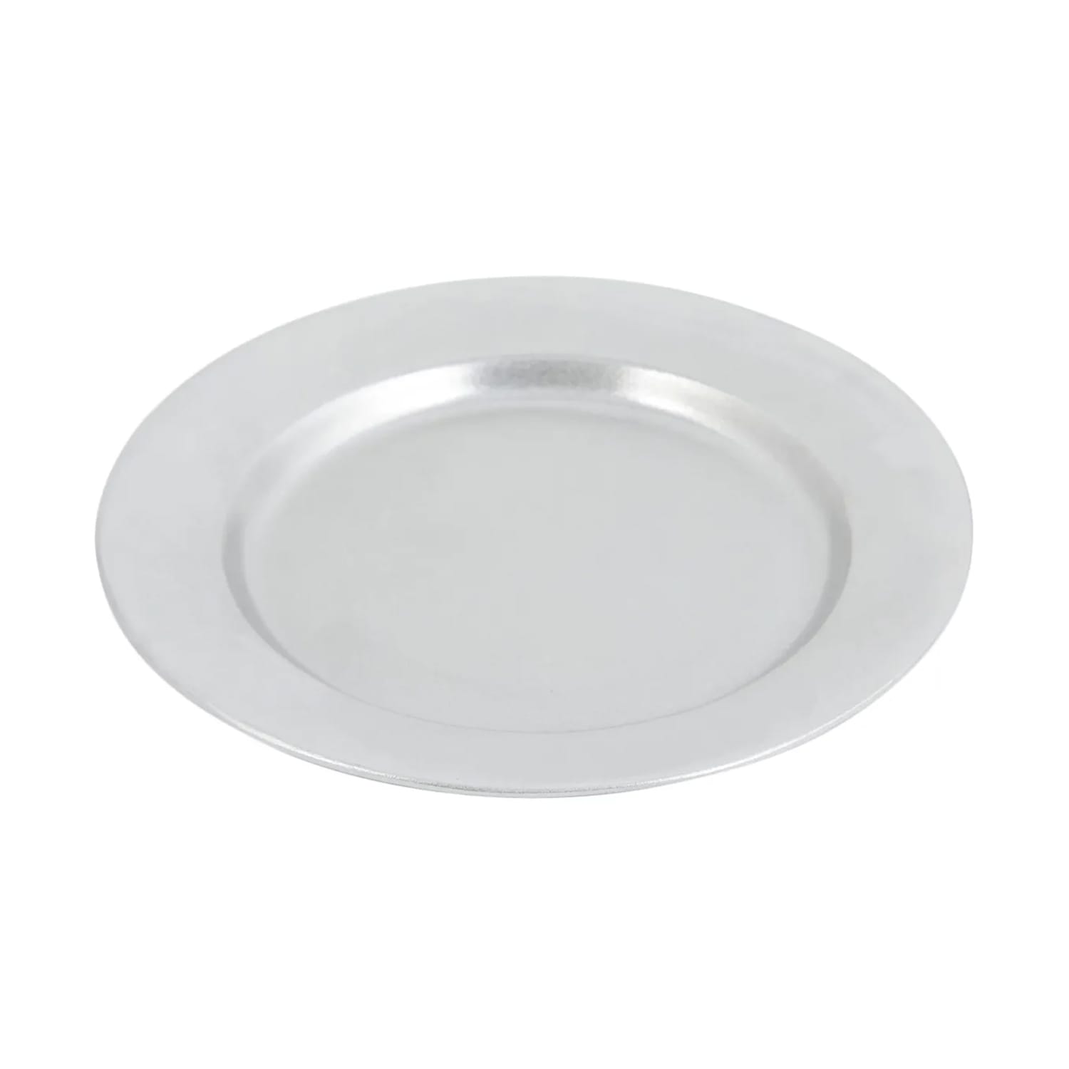 Bon Chef 1043 10 1/2" Dinner Plate, Contemporary, Aluminum/Pewter Glo