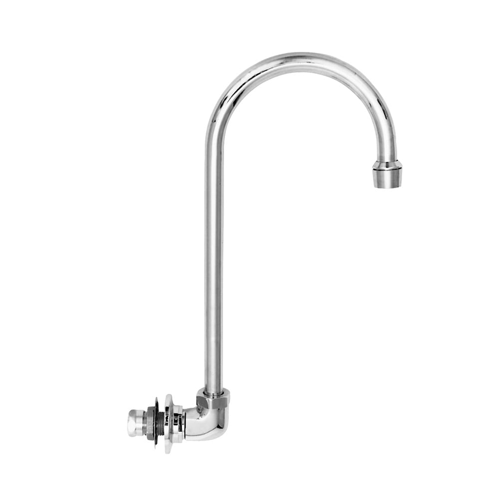 Fisher 47090 Splash Mount Faucet w/ 6" Gooseneck Spout - Stainless Steel