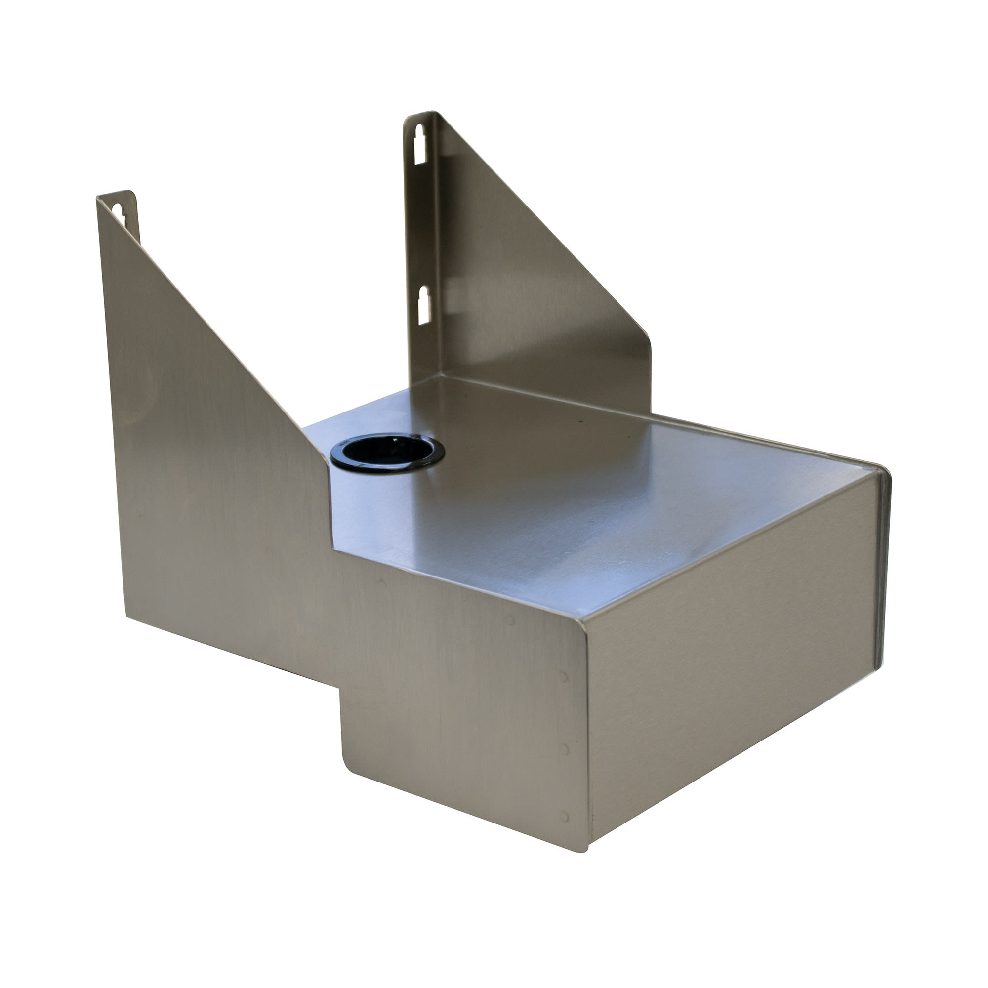 Advance Tabco A-24 Solid Wall Mounted Blender Shelf, 8"W x 8"D, Stainless