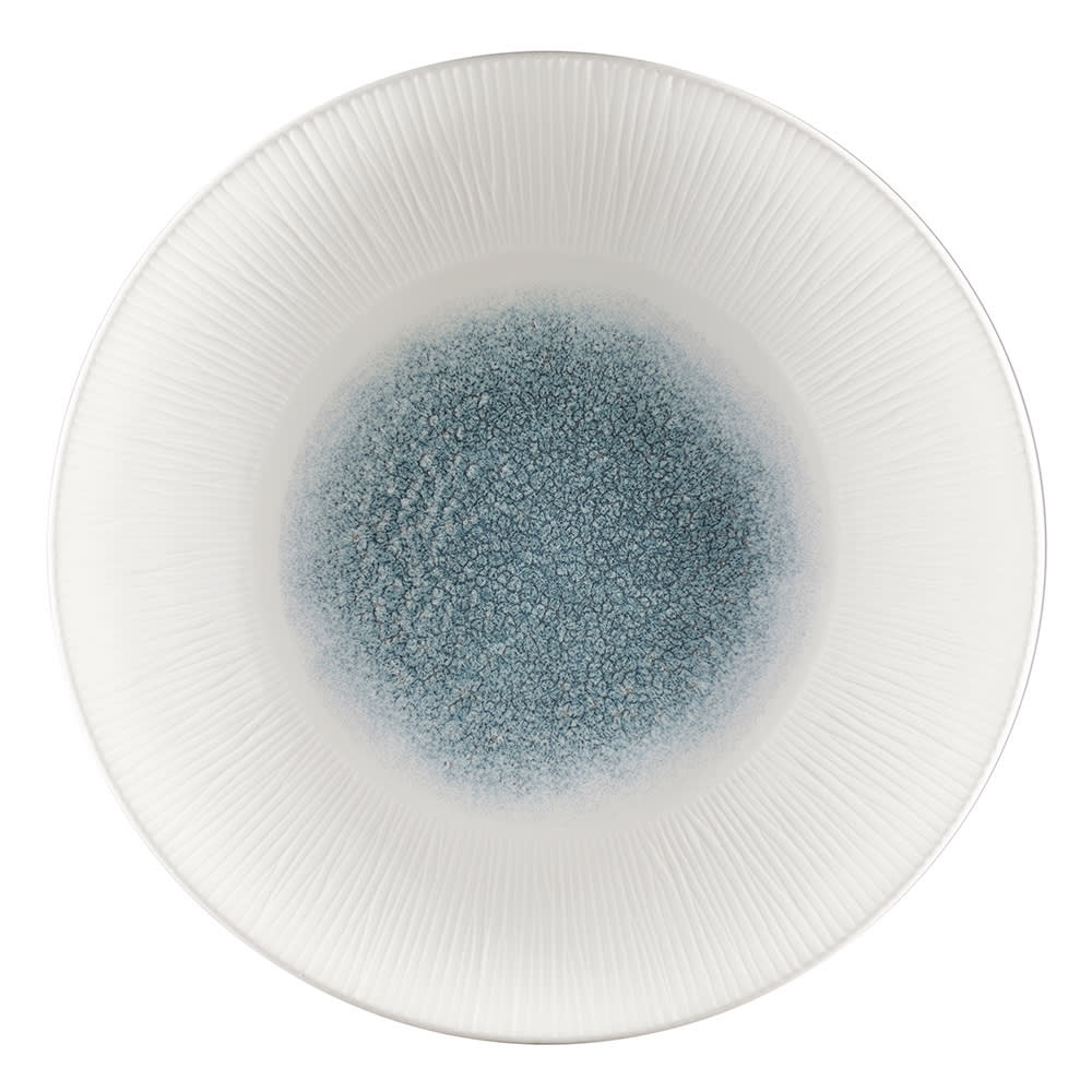 Churchill 10" Round Raku Plate - Ceramic, Topaz Blue (RKTBLD251)