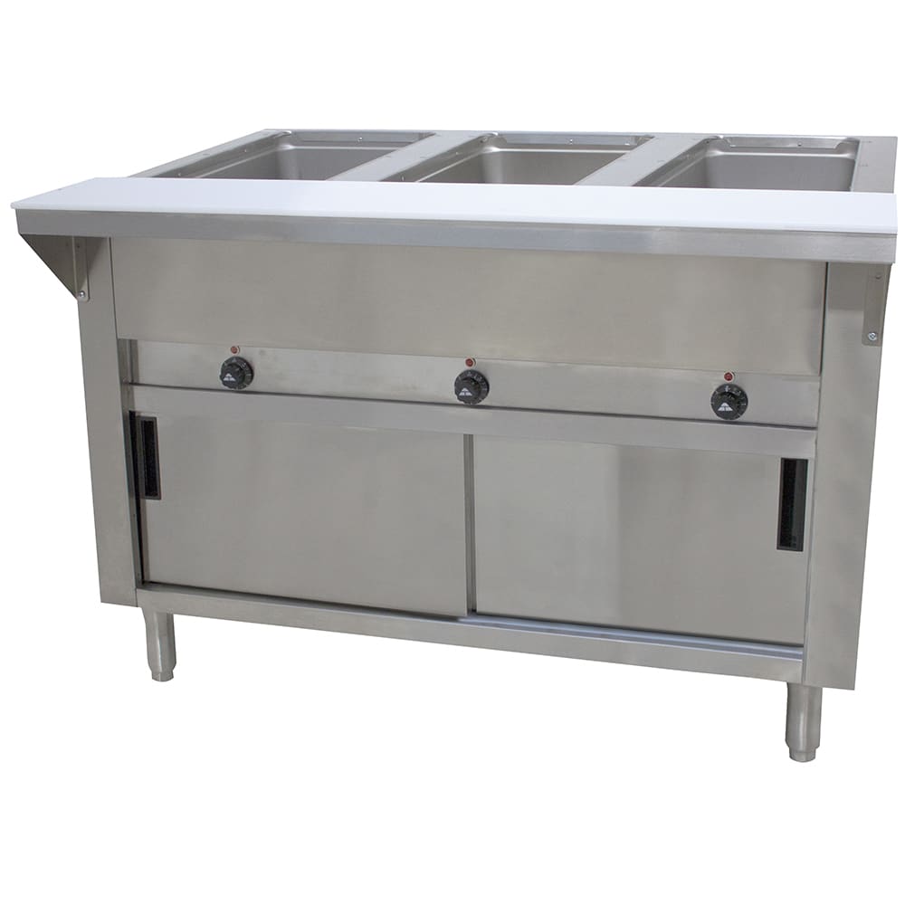 Advance Tabco SW-3E-120-DR 47 1/8" Hot Food Table w/ (3) Wells ...