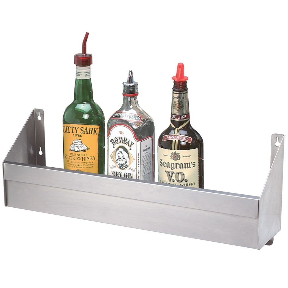 Advance Tabco SRK-7 84" Single Tier Bottle Rack w/ Keyhole, Stainless