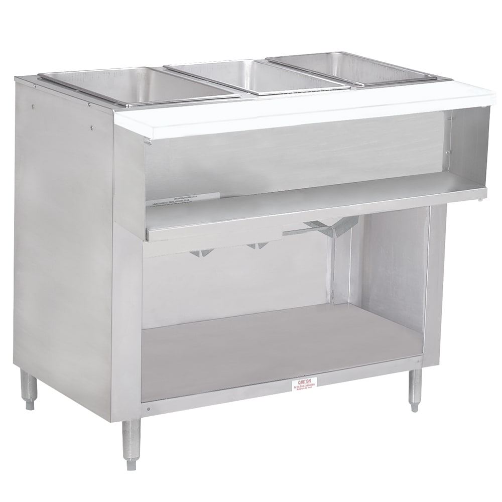Advance Tabco WB-3G-NAT-BS 47 1/8" Hot Food Table w/ (3) Wells ...