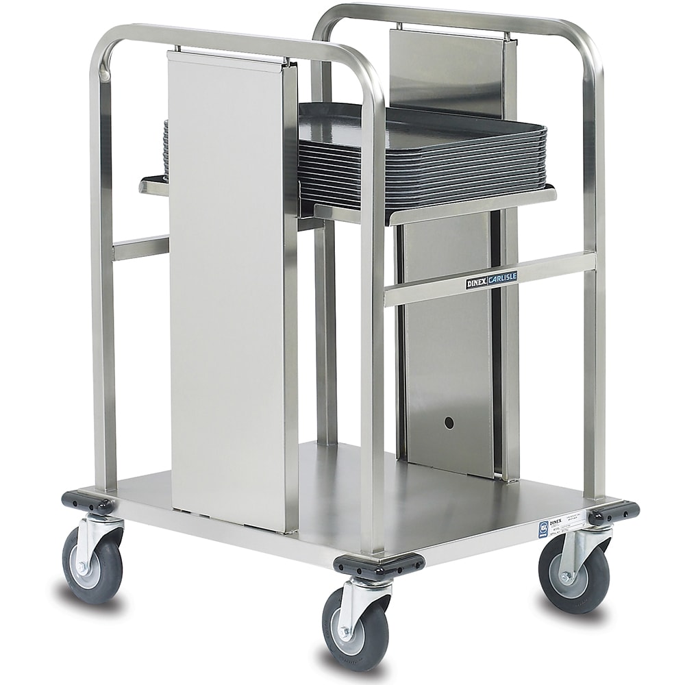 Dinex DXPIDT1S1622 Open Mobile Tray Dispenser w/ 100 Tray Capacity, 16 ...