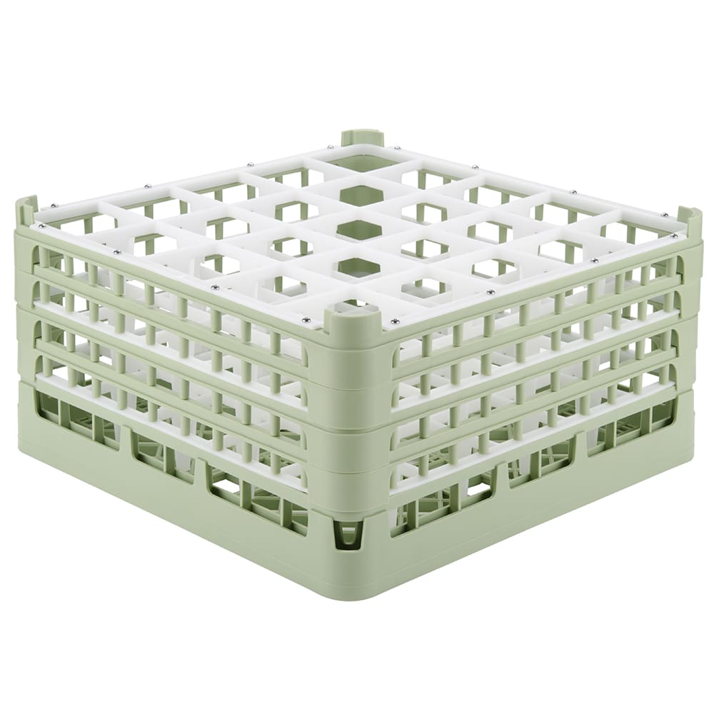 Vollrath 52713 Signature Glass Rack w/ (25) Compartments - Green