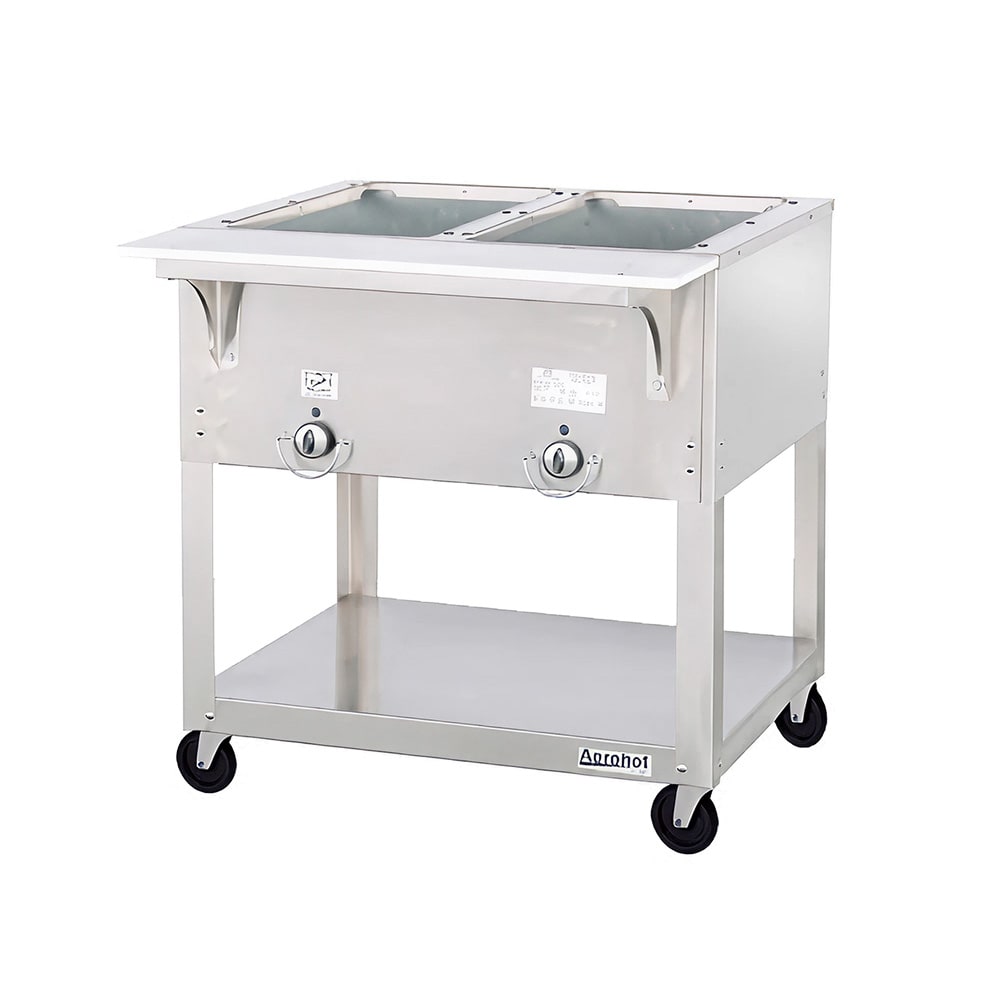 Duke EP302 30 3/8" Hot Food Table w/ (2) Wells & Cutting Board, 120v
