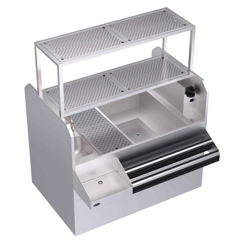 Krowne KRPT-54ARP-10 54" Royal Series Cocktail Station w/ 115 lb Ice ...