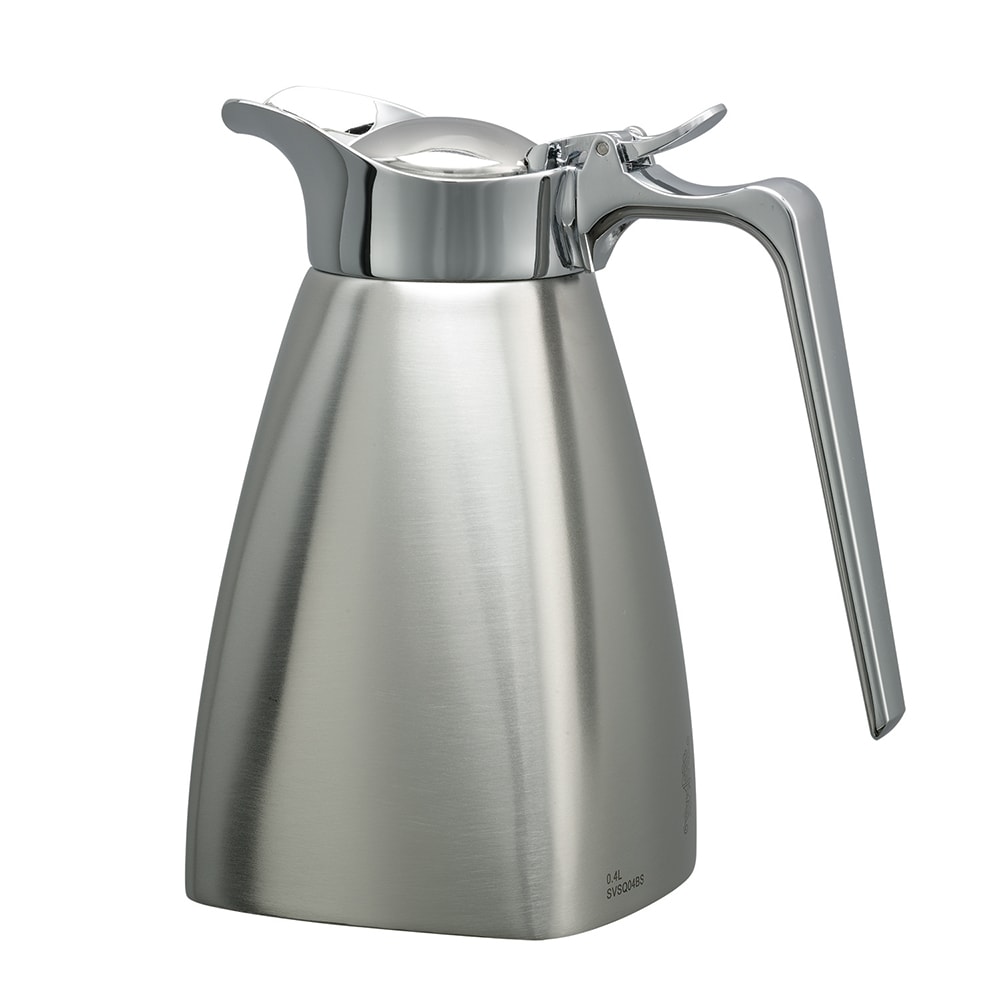 Service Ideas 13 1/2 oz Vacuum Carafe w/ Flip Top Lid & Stainless Liner ...