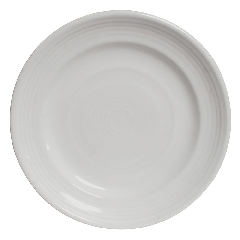 Tuxton CWA-104 10 1/2" Round Concentrix®© Plate - Ceramic, White