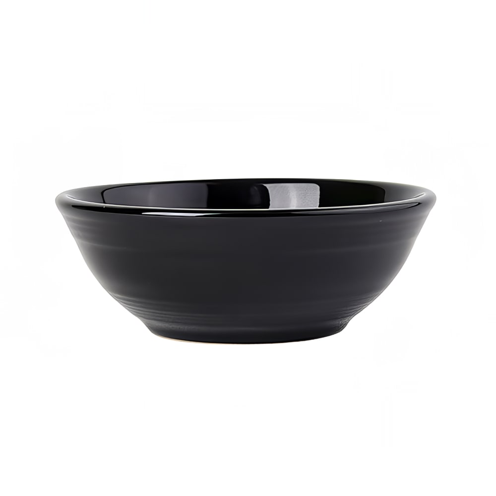 Tuxton CBB-1303 13 oz Round Concentrix®© Nappie - Ceramic, Black