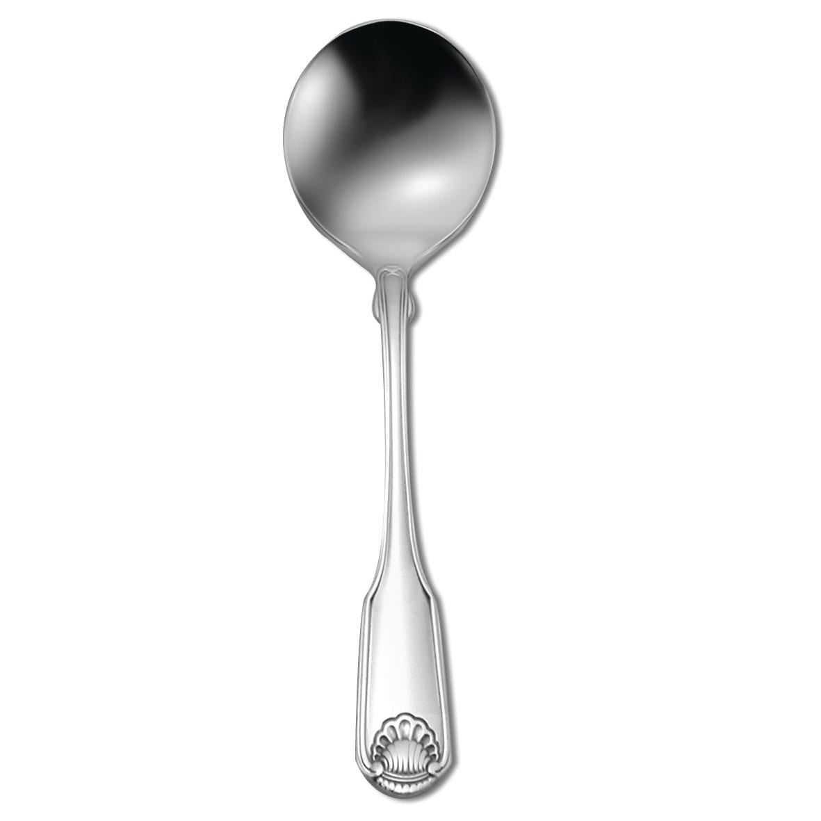 Oneida 5 7/8" Bouillon Spoon with 18/10 Stainless Grade, Classic Shell ...