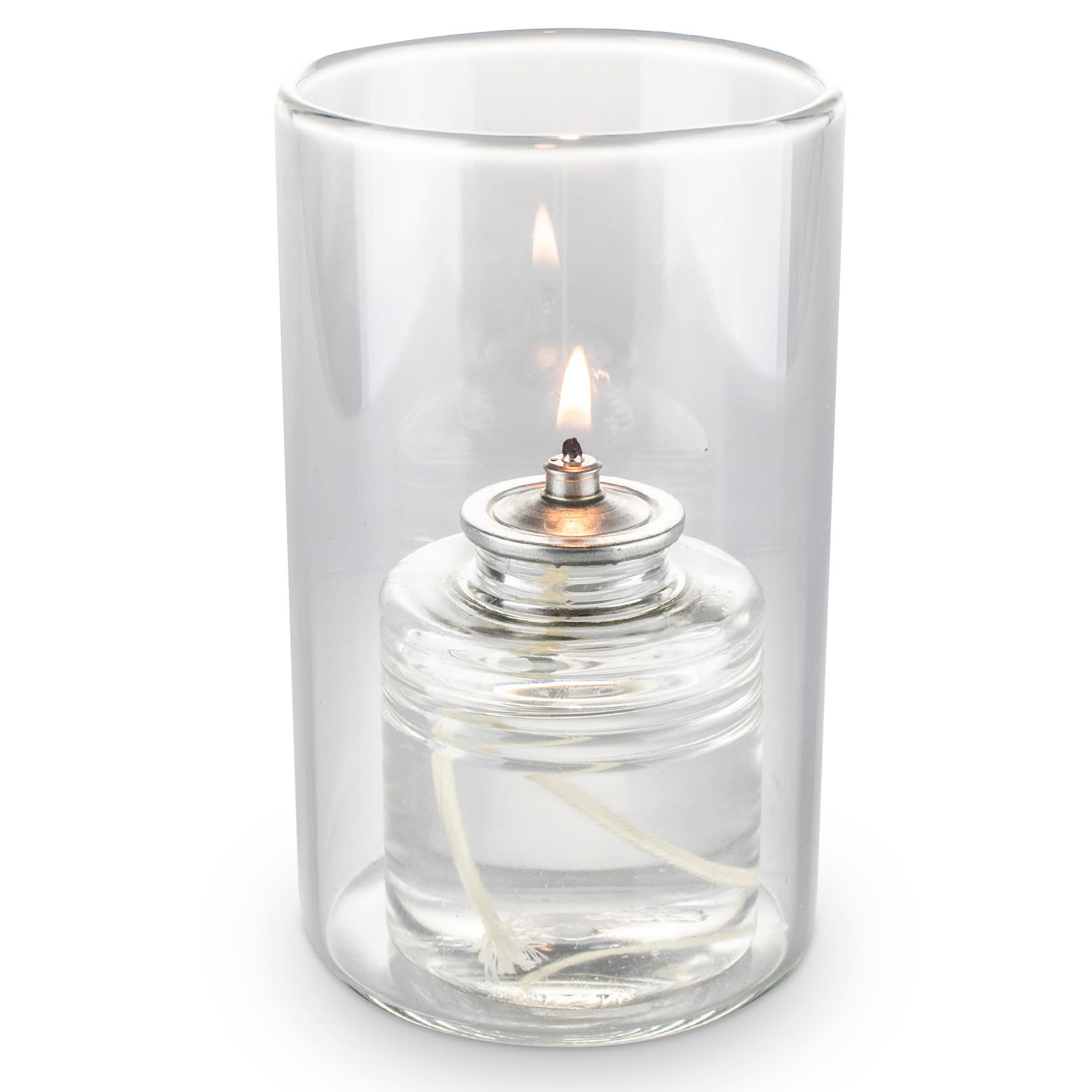 Sterno Classic Glamour Candle Lamp - 5"H, Glass, Clear (80572)