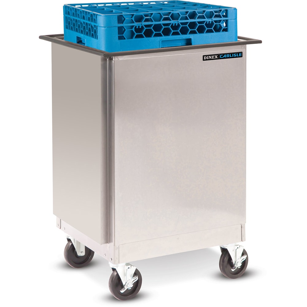 Dinex DXPIDRE2020 Enclosed Mobile Rack Dispenser w/ Self-Leveling for ...