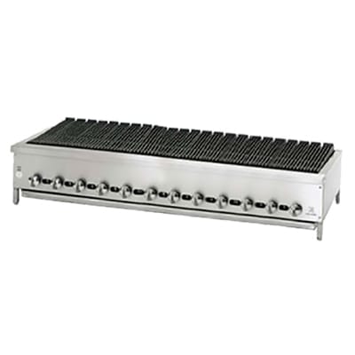 Jade Range 72" Gas Charbroiler w/ Cast Iron Grates, Natural Gas (JB-72)