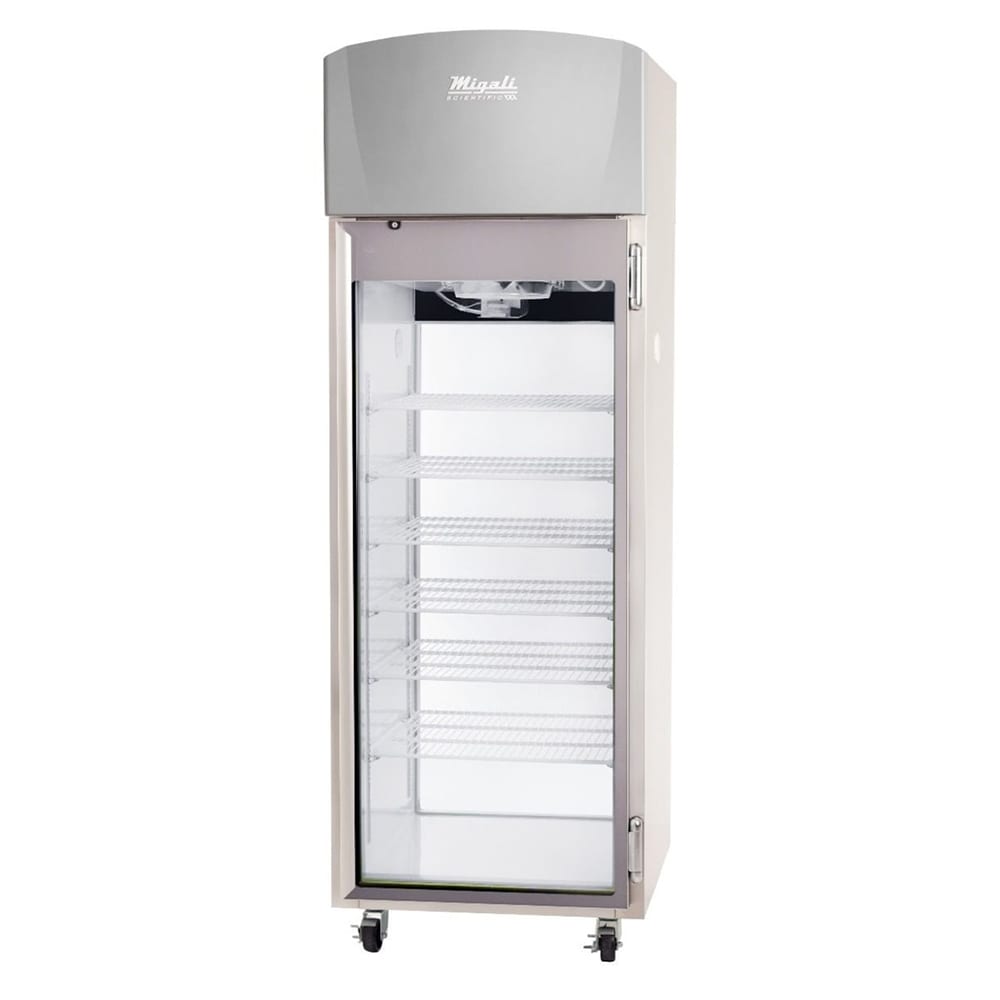 Migali EVOX-1PT 27 1/2" One Section Pass Thru Vaccine Refrigerator w ...