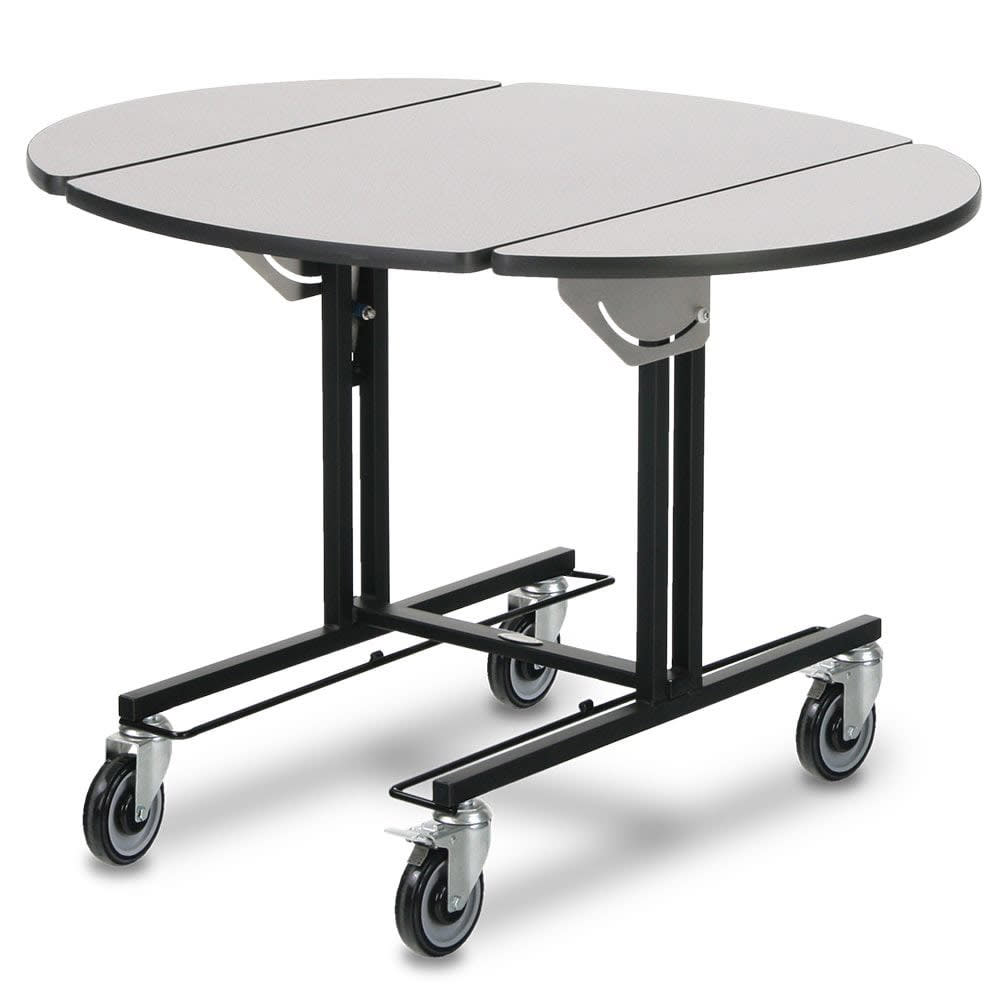 Forbes Industries Oval Room Service Table w/ (2) Bi Fold Drop Leaves ...