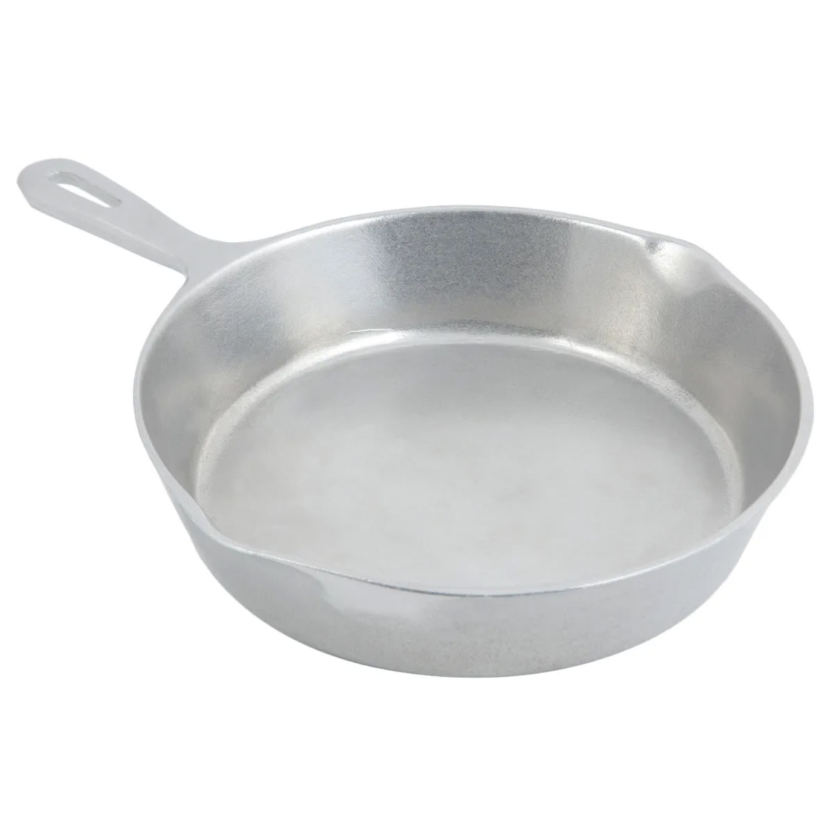 Bon Chef 5026 10 1/2" Aluminum Frying Pan w/ Solid Metal Handle, Pewter