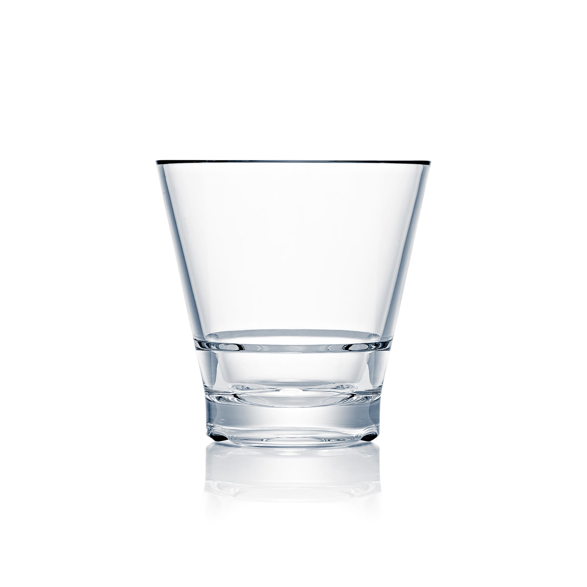 Strahl N710093 9 oz CapellaStack Rocks Glass, Plastic, Clear