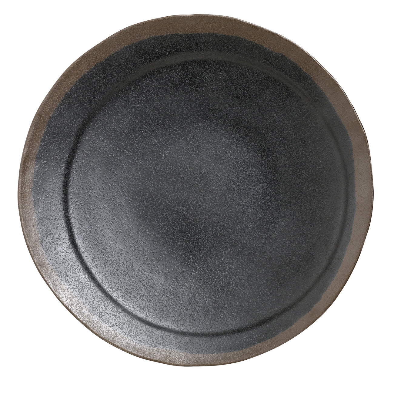Steelite 7199TM016 11" Round Melamine Plate, Grey Stone
