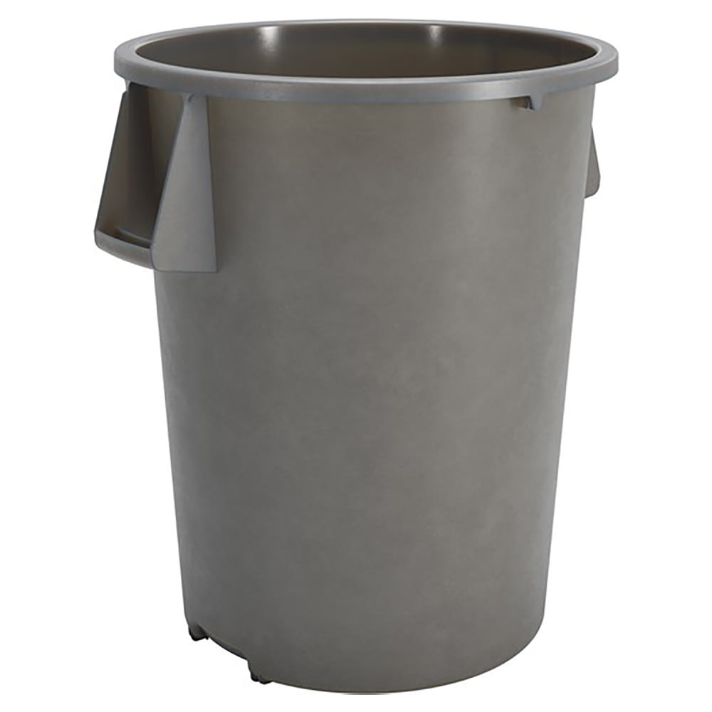 Carlisle 55 gallon Commercial Trash Can - Plastic, Round, Food Rated ...