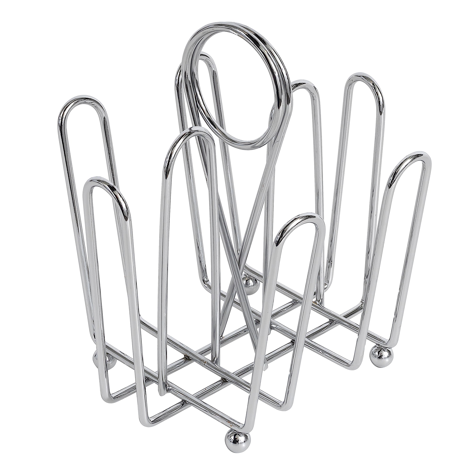 Tablecraft 597C 4 Compartment Rectangular Condiment Caddy - Chrome ...